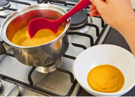 Non - Toxic Healthy Colourworks Silicone Kitchen Utensils With Slotted Spoon For  Baking , Cooking