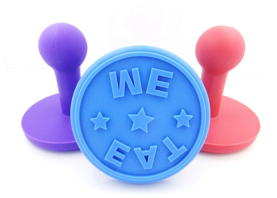 Silicone kitchen tools blue stamp for cookies