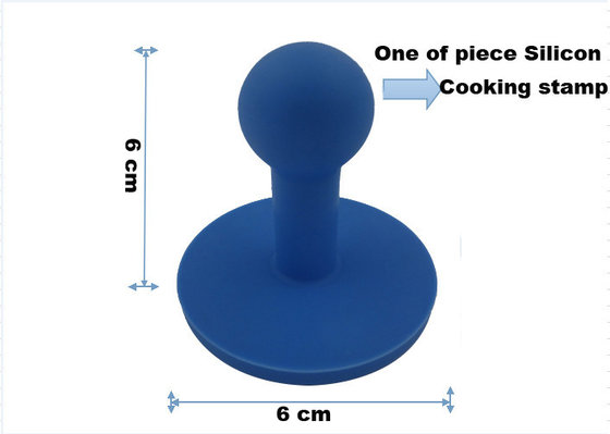 Silicone kitchen tools blue stamp for cookies