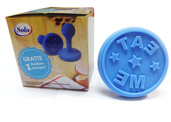 Silicone kitchen tools blue stamp for cookies
