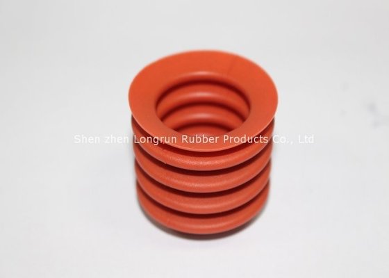 Red Dow Corning Silicone Rubber Bellows Boot With Iron Powder Custom Made