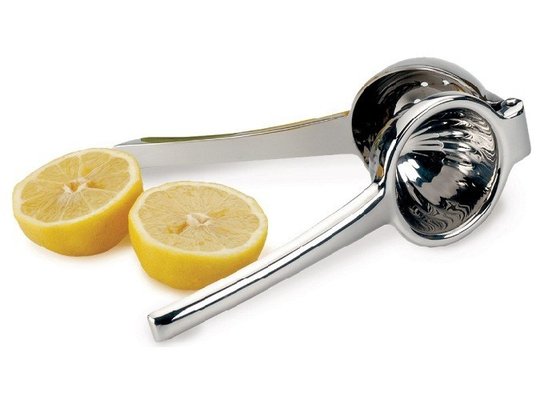 Professional 304 Stainless Steel Lemon Squeezer with Silicone Handle Lemon Juice Press
