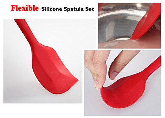 Metel Insert And Silicone Kitchen Tools And Utensils Cooking Spatula Heat Proof