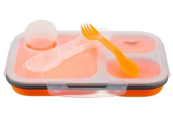 Kids School Silicone Lunch Box Dividers , Eco-Friendly Bpa Free Lunch Boxes