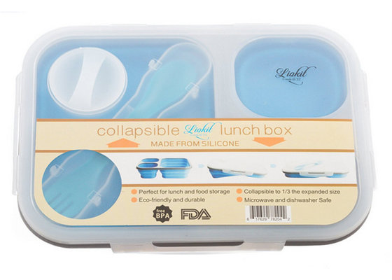 Kids School Silicone Lunch Box Dividers , Eco-Friendly Bpa Free Lunch Boxes