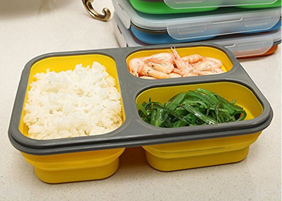 Kids School Silicone Lunch Box Dividers , Eco-Friendly Bpa Free Lunch Boxes