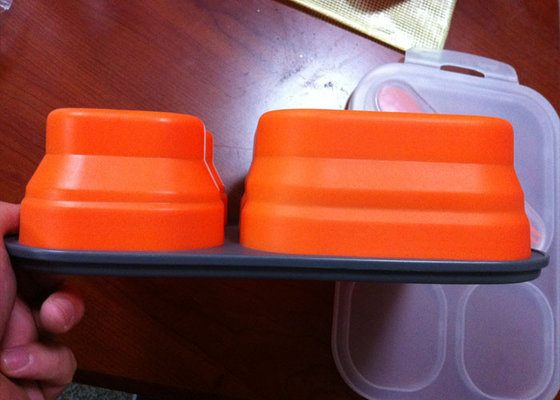 Food Grade Big Eco Silicone Collapsible Lunch Box For Kids With Customized Logo