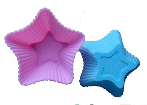 Eco Friendly Non-toxic Star Shaped Chocolate Silicone Molds Cake Decorating