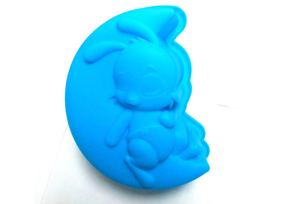 Rabbit shaped Non - stick DIY silicon cake mold / silicone moulds for cake decorating