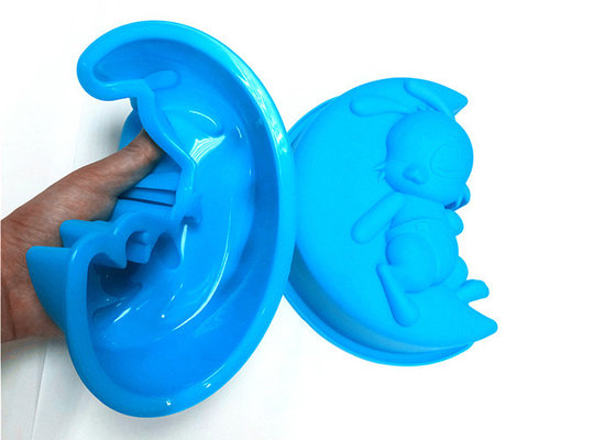 Rabbit shaped Non - stick DIY silicon cake mold / silicone moulds for cake decorating