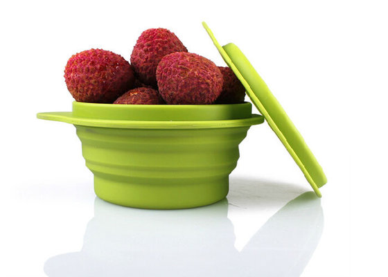 Eco - Friendly Heat Insulation Safe silicone collapsible bowl  , silicone camping bowl