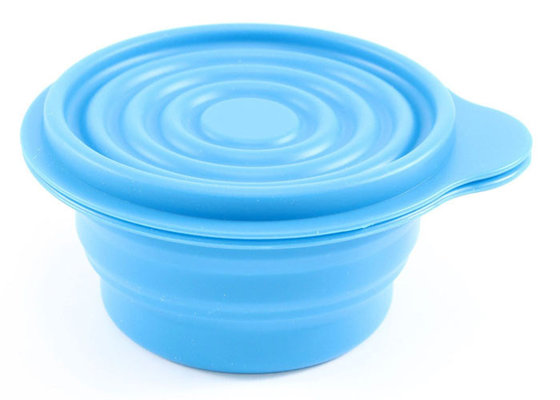 BPA Free Durable LFGB Standard  Blue silicone kitchen utensils , Silicone Bowl for Fruit