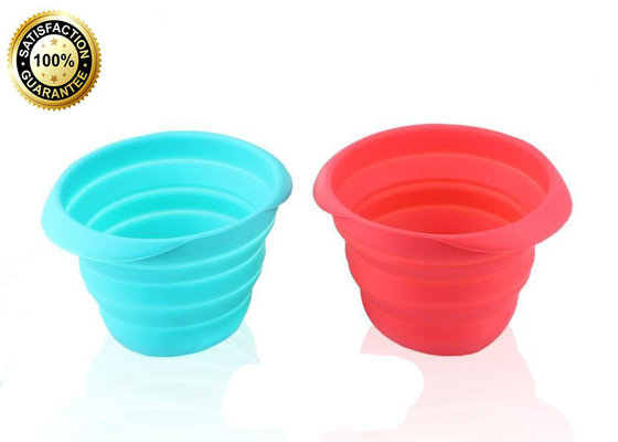 Multipurpose Safety FDA 700ML Collapsible Silicone Bowls For outdoor pet feeding