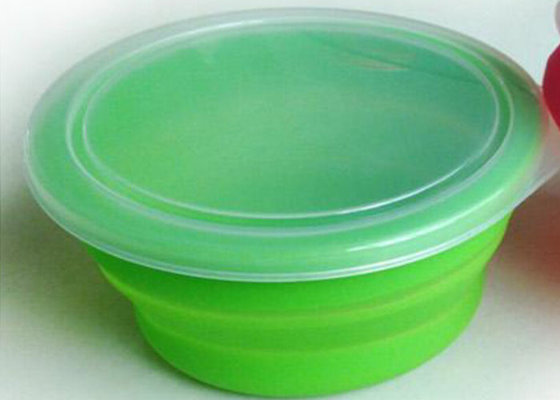 Mini Non - toxic silicone pudding bowl With PP lid SGS , LFGB Certificate