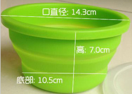 Mini Non - toxic silicone pudding bowl With PP lid SGS , LFGB Certificate