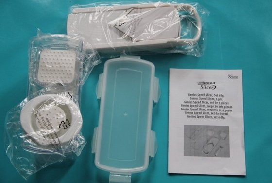 Speed Slicer 6 Piece Set Kitchen Nicer Dicer slices fruit and meat