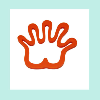 hand shape silicone dinner mat ,heat resistant silicone bowl pad