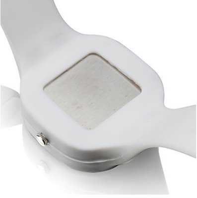 White Quartz Analog Sports Silicone Jelly Watch For Teenager