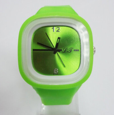 Multi Color Silicone Jelly Watch , Japan Movt Jelly Band Watches