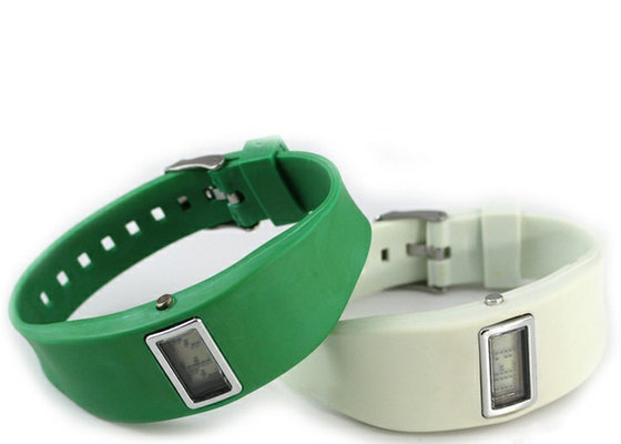 Popular Rubber Digital Silicone Jelly Watches with Stainless Steel Buckle1 ATM / 3ATM