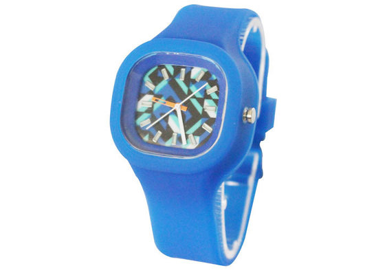 Removeable Jelly Silicone Wristband Watch with Stainless Steel Back