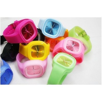 Colorful Practical Waterproof Silicon Jelly Watch 