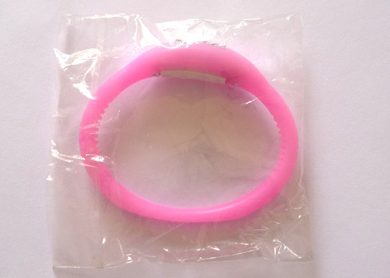 New fashion ion silicone watch / silicone ion sport watch pink with rhinestone