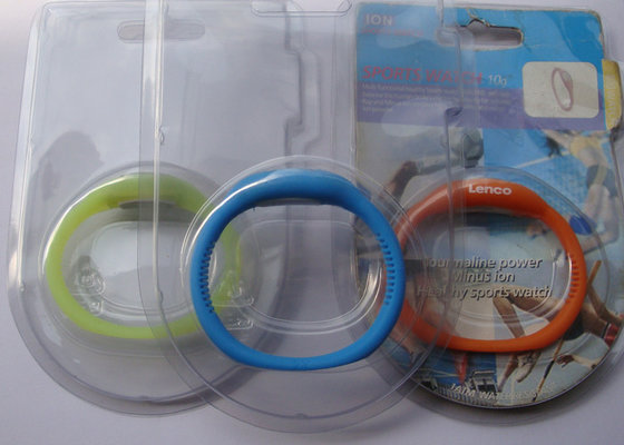 Silicone bracelet negative ion silicone wristband watch for children with blister packing