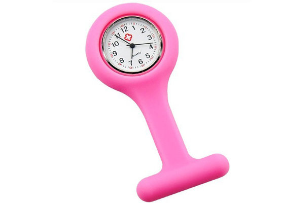 OEM Japan Movement Nurse Fob Watch / Debossed, Embossed, Silk Printed, Color Filled Logo