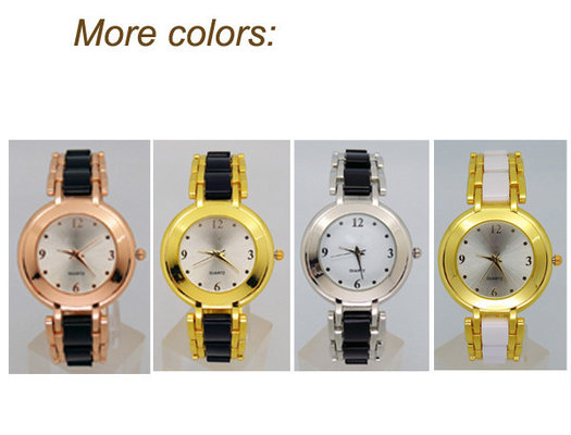 Lady Chain Bracelet Watch , Super Thin Quartz Women Watches 3ATM Waterproof