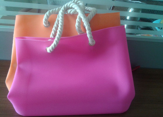 Eco Friendly Waterproof Silicon Beach Bags Light Purple Harmless