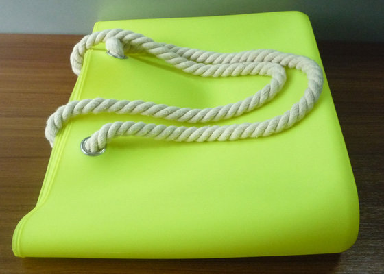 Yellow Eco - Friendly Silicone Handbag For Lady Shopping Bag