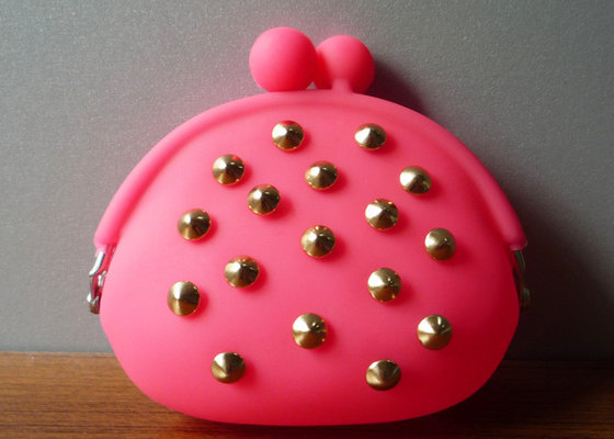 Fashion Nail Silicone Coin Purse For Girls , Anti-Compressive Pouch Coin Bag