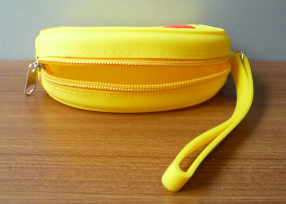 Yellow Bowknot Silicone Purse For Women