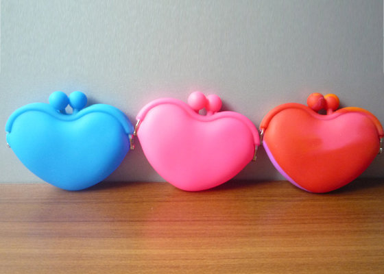 Eco - Friendly Colorful Silicone Coin Purse Novelty Wallet Pouch For Teenagers