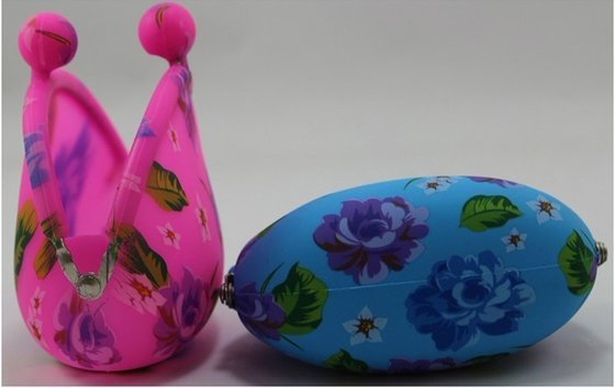 Customized Printing Silicone Coin Purse light weight with Stylish