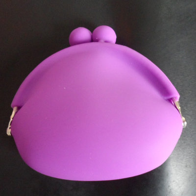 Red anti-dust Silicone Coin Purse Pouch Eco-friendly For Women