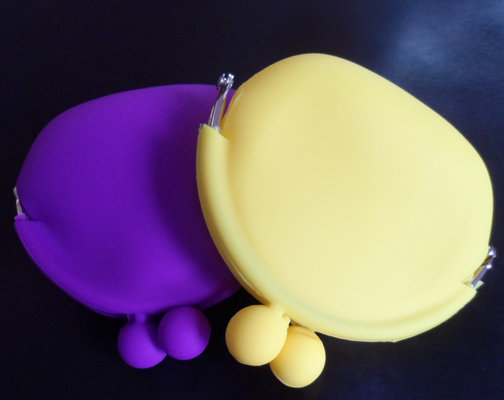 Cute Fashion Silicone Coin Purse for Promotion Gifts , Environmental