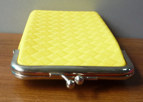Metal Frame Silicone Coin Purse , Unbreakable Glasses Bag