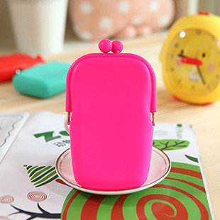 10 Colors Silicone Coin Purse Lovely Coin Bag Silicone Money Bag Puse Japanese Style Coin Wallet