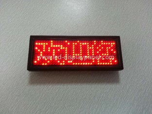 China Multi-language Mini LED name badge in Red color supplier