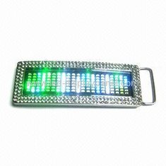 China Top quality Scrolling LED message belt buckle supplier