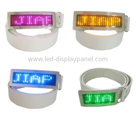 China Custom flashing led message display belt buckle supplier