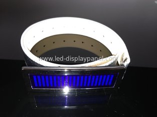 China Customized LED message display belt buckle for party supplier