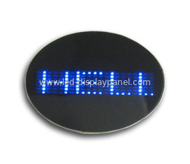 China Mini Scrolling oval flashing led name badge supplier