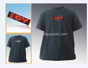 China The Programmable Text led scrolling sign t shirt supplier