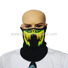 China 2018 hot sale light up led el mask for festival Parties high brightness masquerade costume Mask supplier