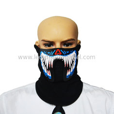 China 2018 hot sale light up led el mask for festival Parties high brightness masquerade costume Mask supplier