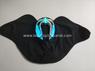 China Wholesale New Hot Sale Popular Sound reactive LED mask light up cool masquerade clown EL mask for Music party  DJ mask supplier