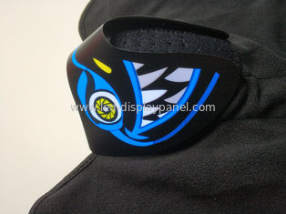 China Wholesale Custom Light Up El Mask Party Favor Sound Activated el Panel Mask For Music party  DJ mask Makeup Dance mask supplier